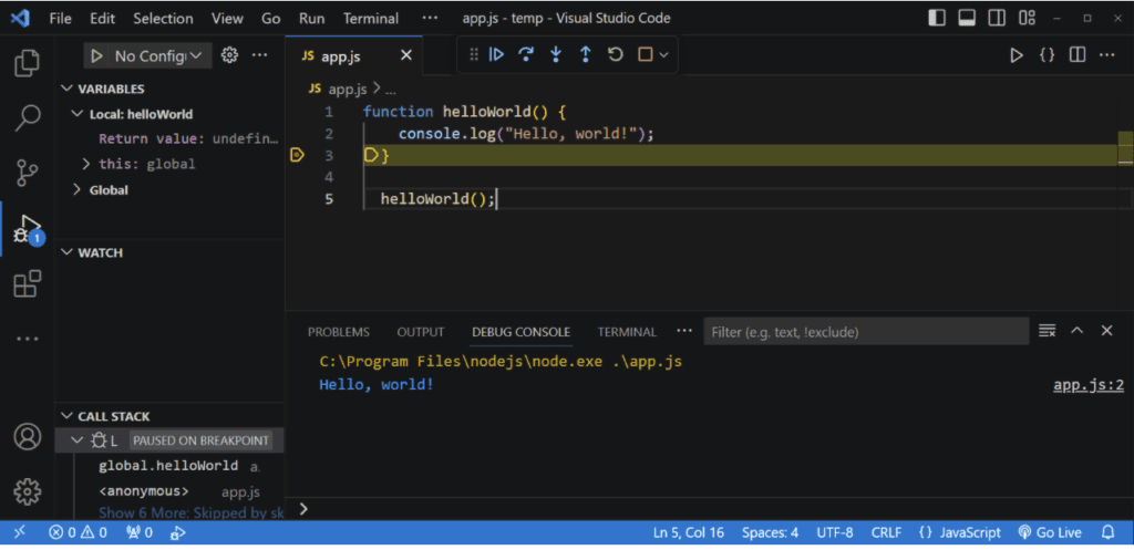 آموزش جاوا اسکریپت در ویژوال استودیو - مکتوب