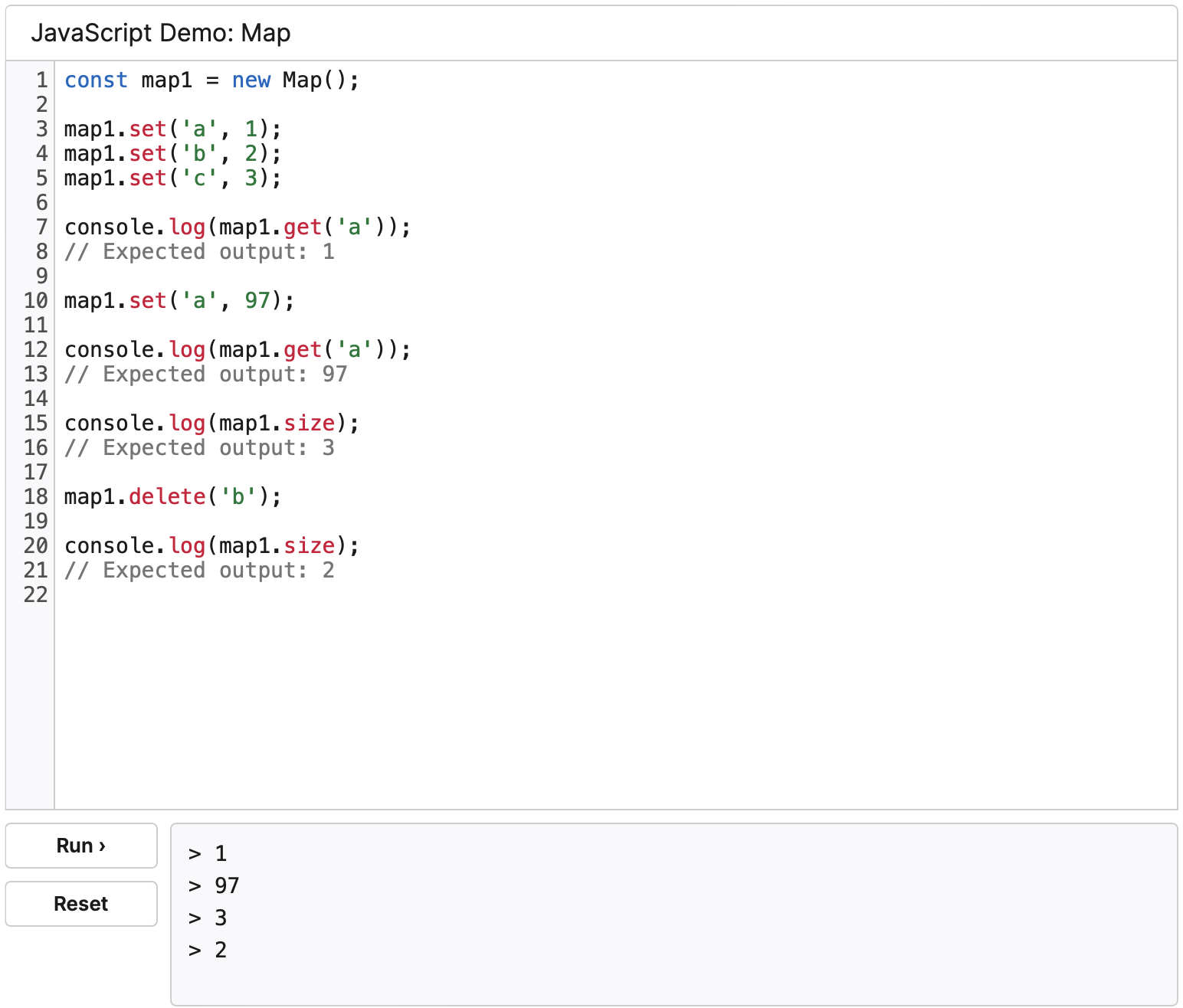 Map در جاوا اسکریپت - آموزش مپ به صورت ساده و کامل - مکتوب