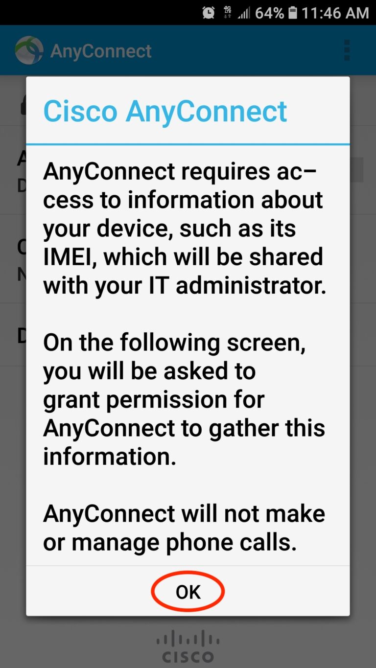 آموزش نصب Cisco Anyconnect روی موبایل اندروید مکتوب